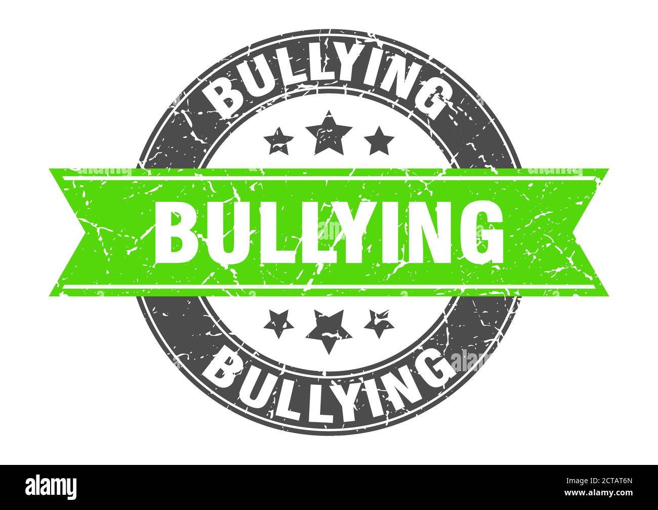 bullying round stamp with ribbon. sign. label Stock Vector Image & Art ...