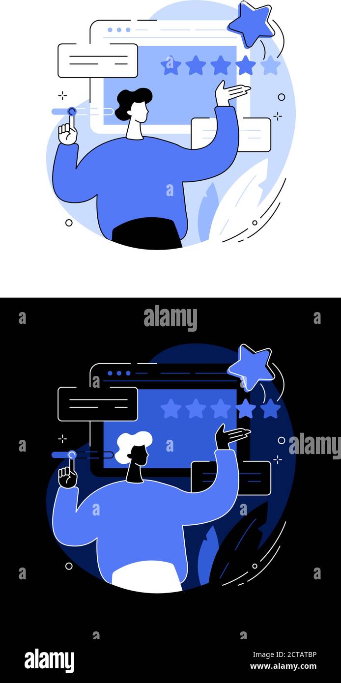 User feedback and website rating abstract concept vector illustration ...