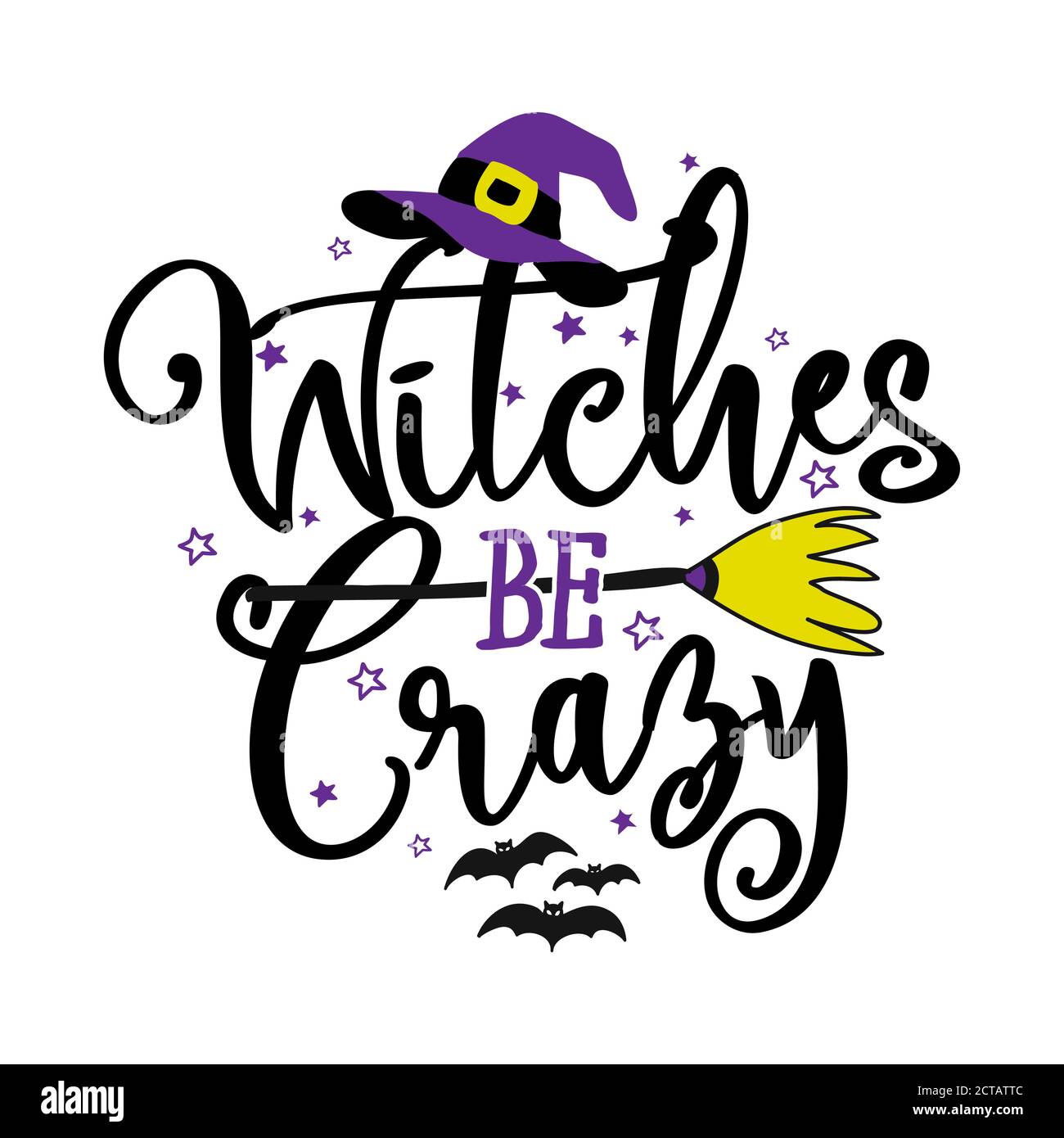 Crazy witch Stock Vector Images - Alamy