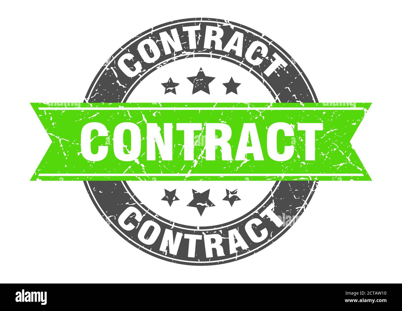 contract round stamp with ribbon. sign. label Stock Vector Image & Art ...