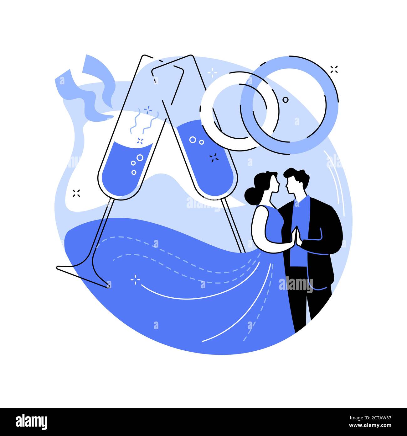 Wedding party abstract concept vector illustration Stock Vector Image ...