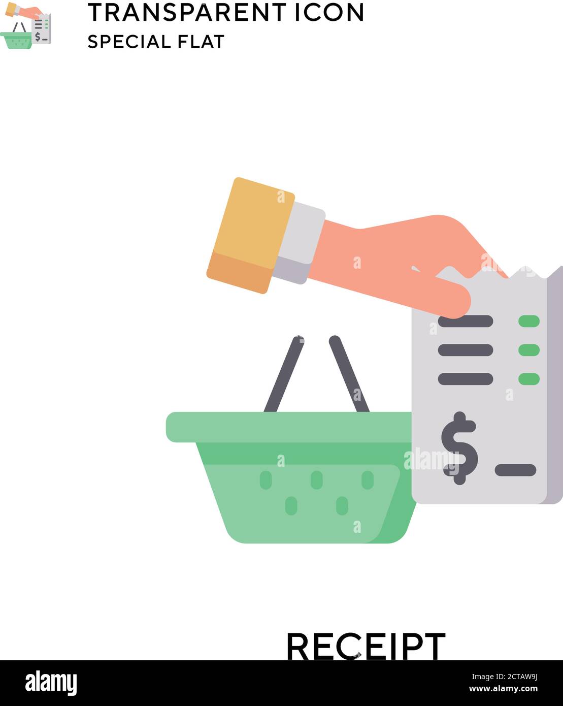 Supermarket customer service receipt Cut Out Stock Images & Pictures ...