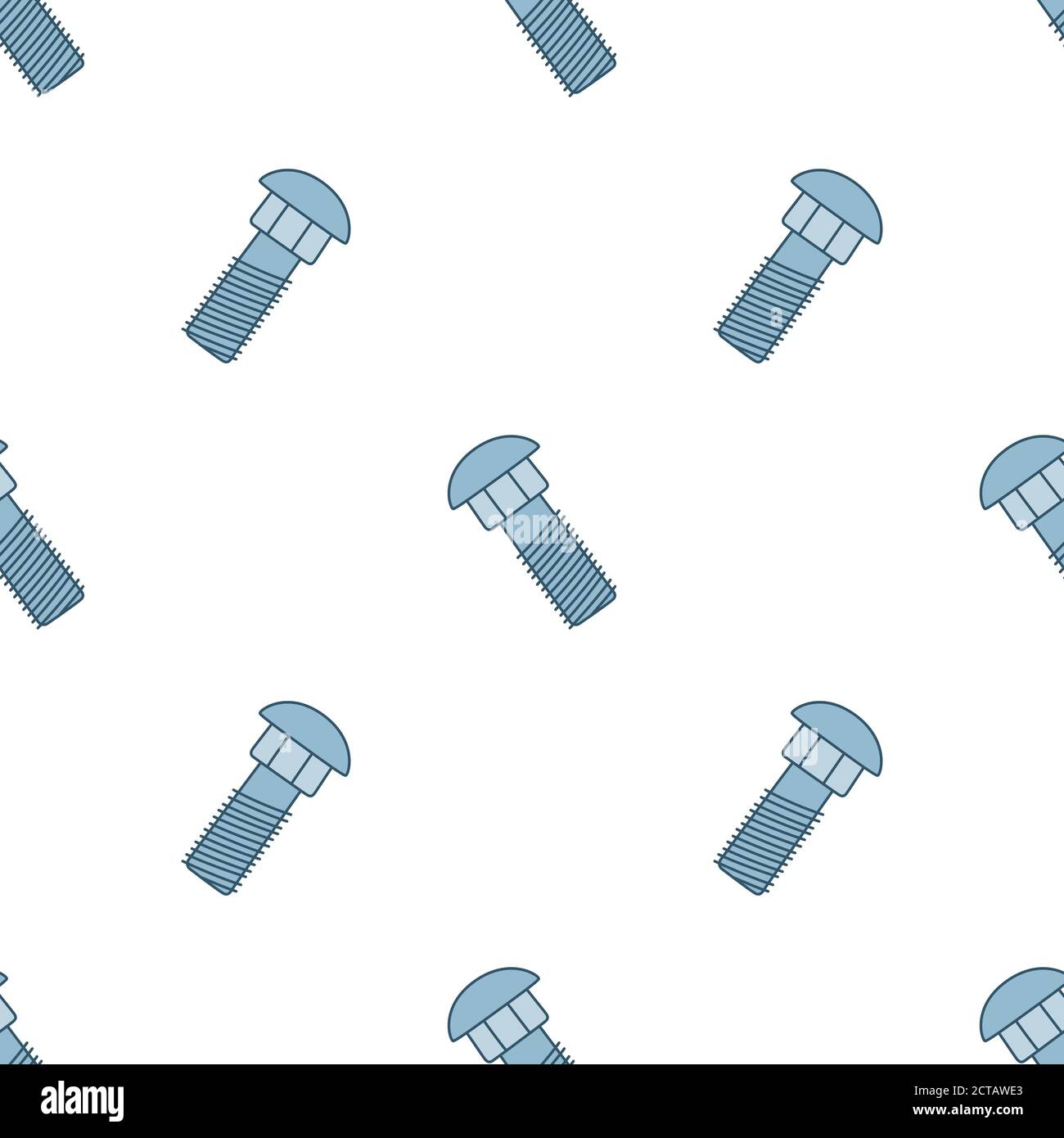 Seamless pattern with doodle screws. Texture with hand drawn bolts ...