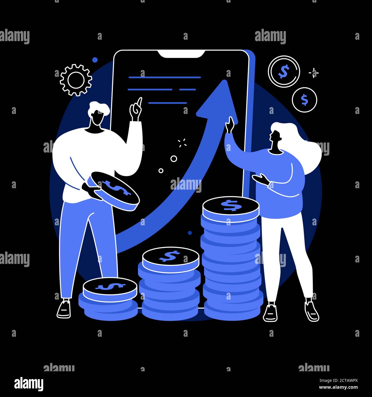 Investment abstract concept vector illustration Stock Vector Image ...