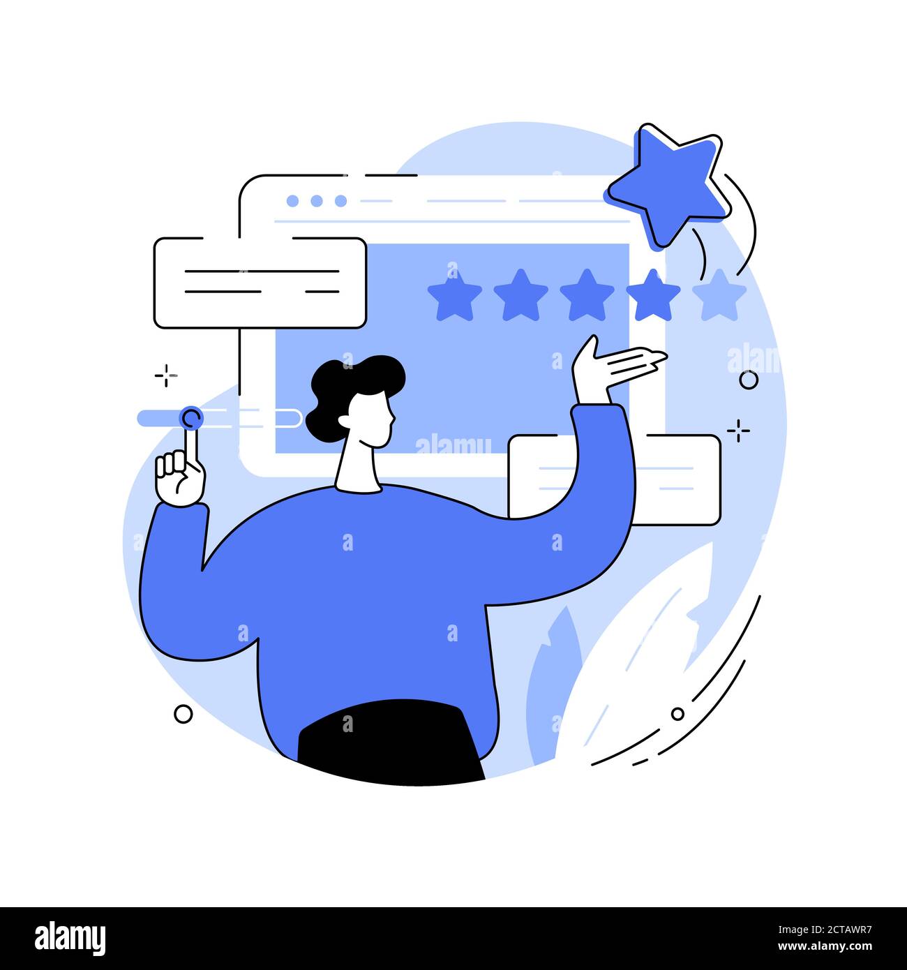 User feedback and website rating abstract concept vector illustration ...