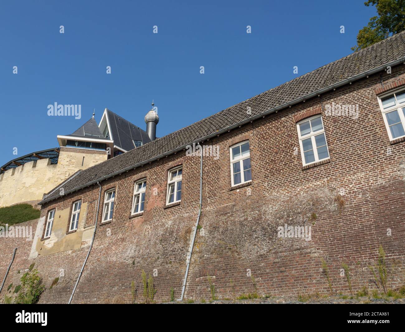the dutch village kessel at the river maas Stock Photo - Alamy