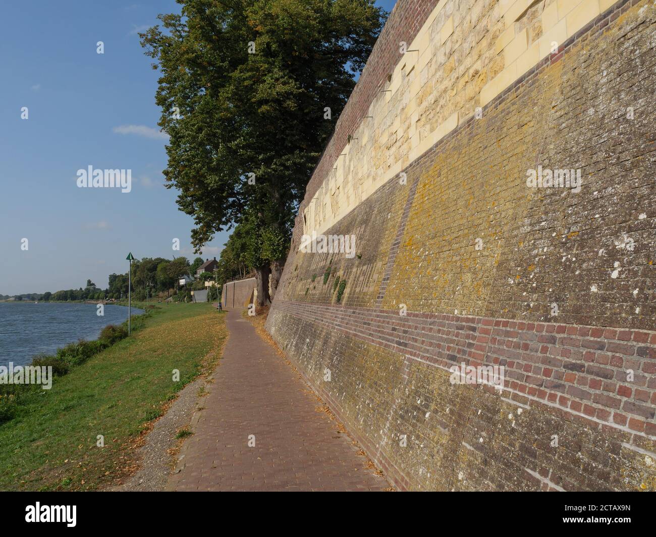 the dutch village kessel at the river maas Stock Photo - Alamy