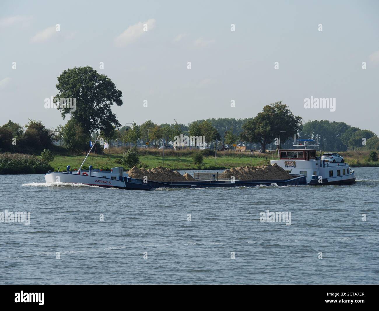 the dutch village kessel at the river maas Stock Photo - Alamy