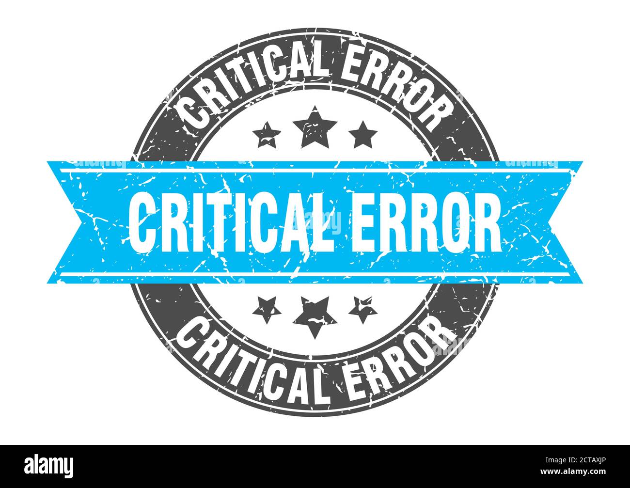 Critical error sign round hi-res stock photography and images - Alamy