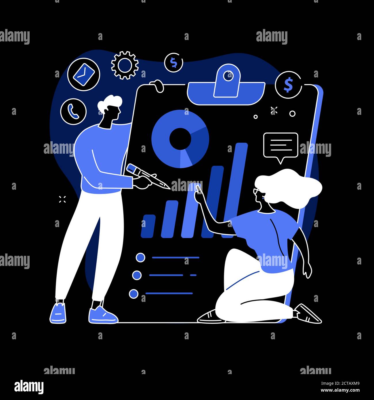 Business strategy abstract concept vector illustration Stock Vector ...