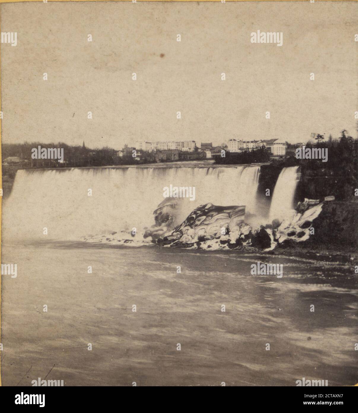 The American Falls from the Canada side, Niagara., 1865, New York ...