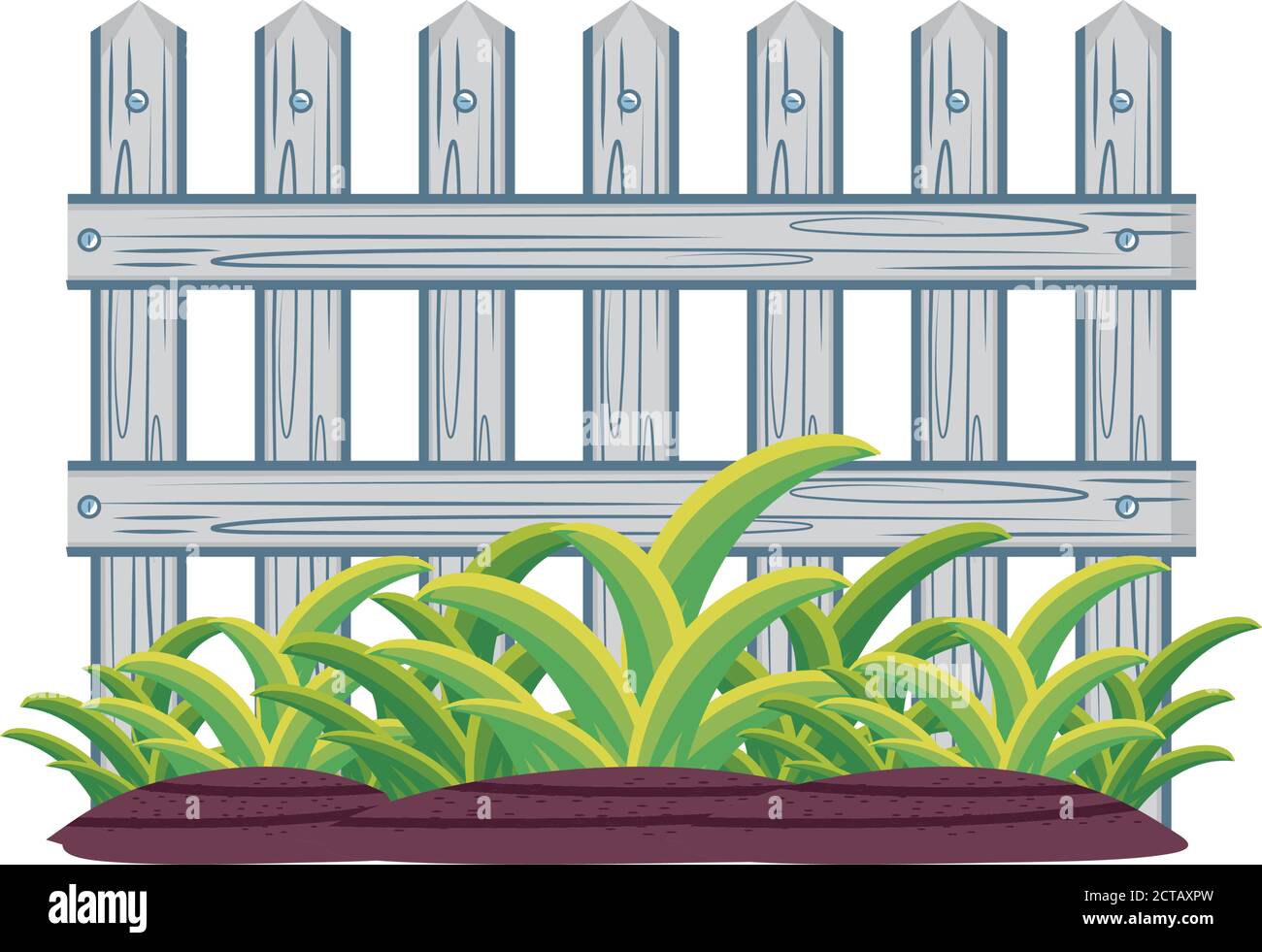 garden fence detailed style icon design, Gardening planting and nature ...