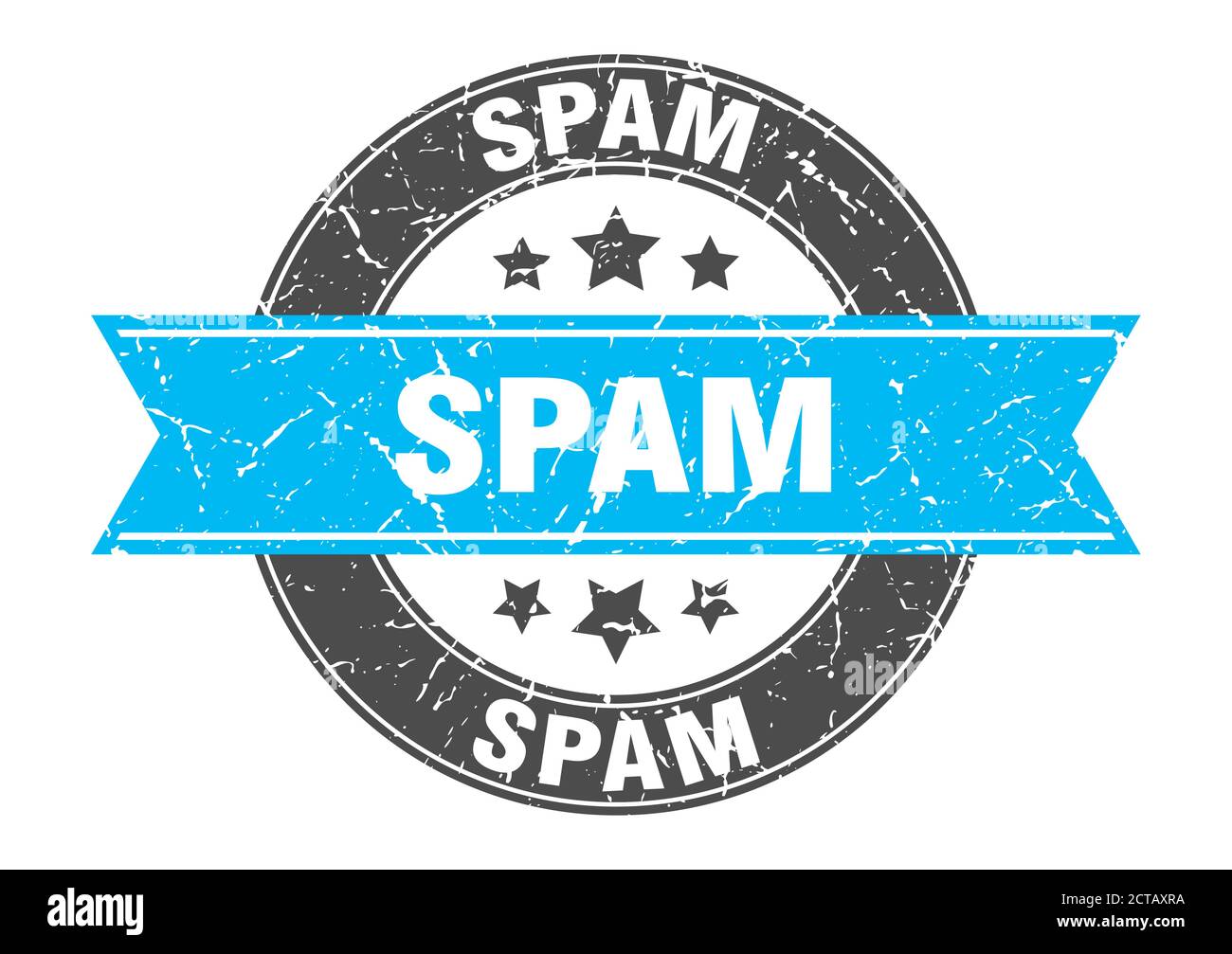 spam round stamp with ribbon. sign. label Stock Vector Image & Art - Alamy
