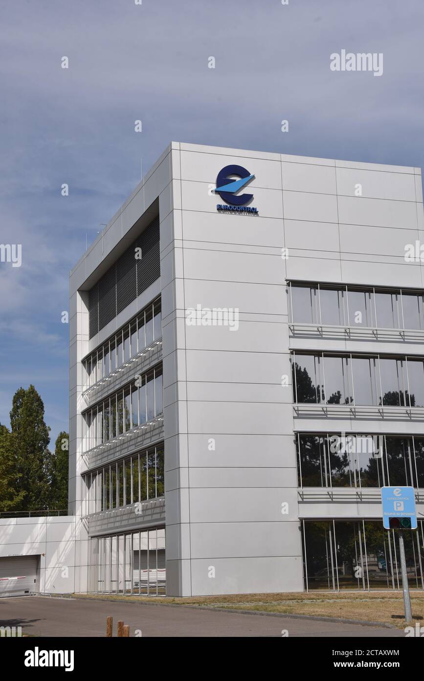 Luxemburg, Luxembourg. 20th Sep, 2020. EUROCONTROL logo and lettering ...