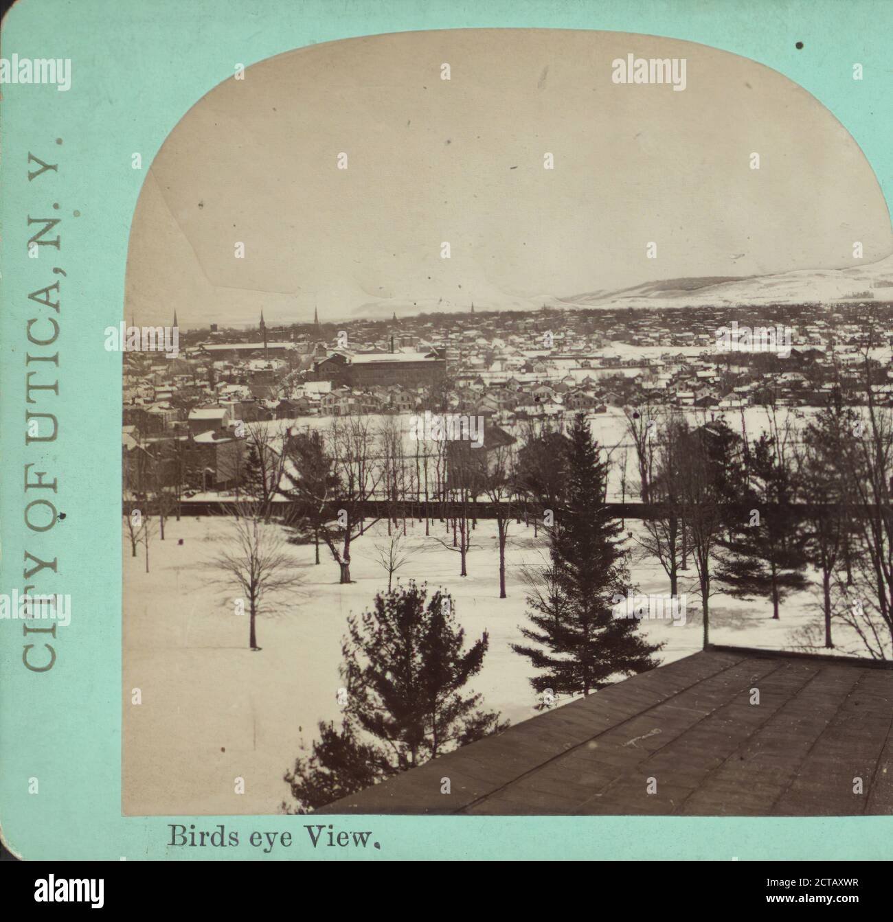 Bird's-eye view., Akehurst, E. L., 1866, New York (State), Utica (N.Y ...