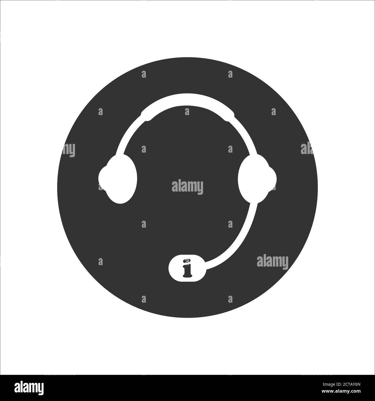 Hotline call center, information support icon. Flat style graphic ...