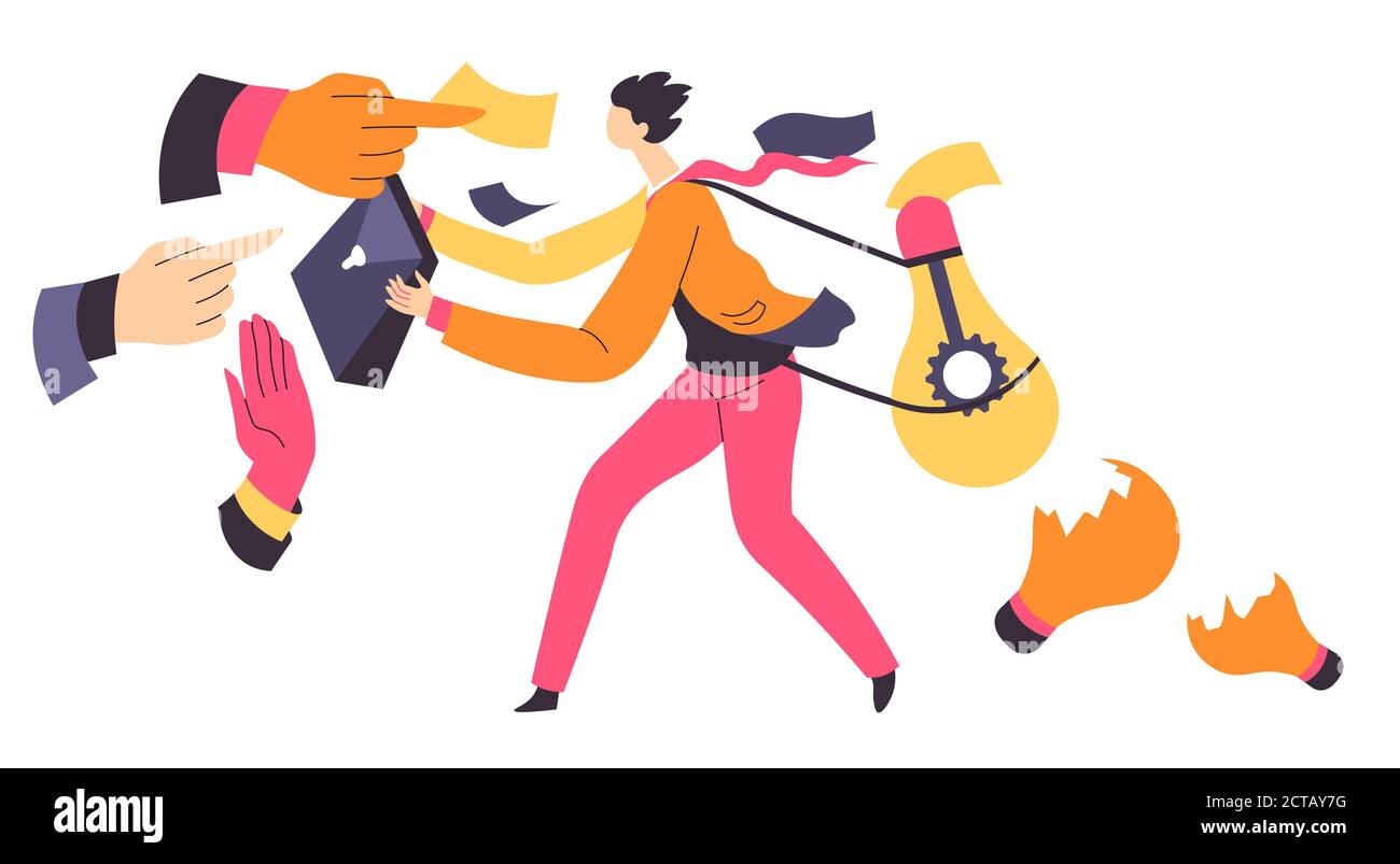 Company worker brainstorming ideas Cut Out Stock Images & Pictures - Alamy