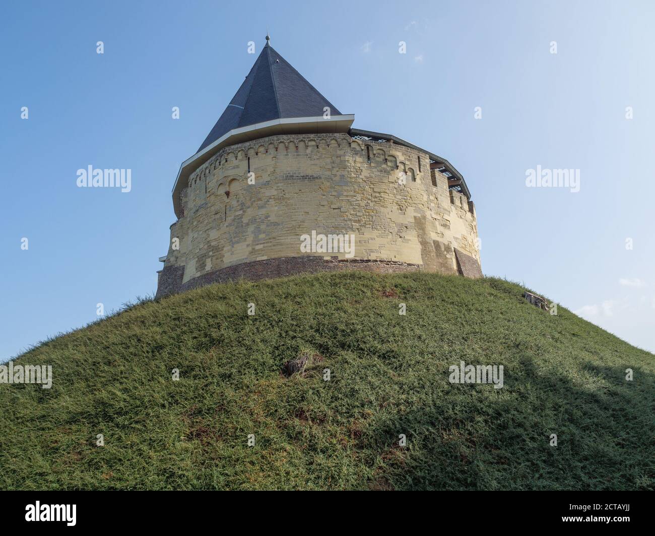 the dutch village kessel at the river maas Stock Photo - Alamy