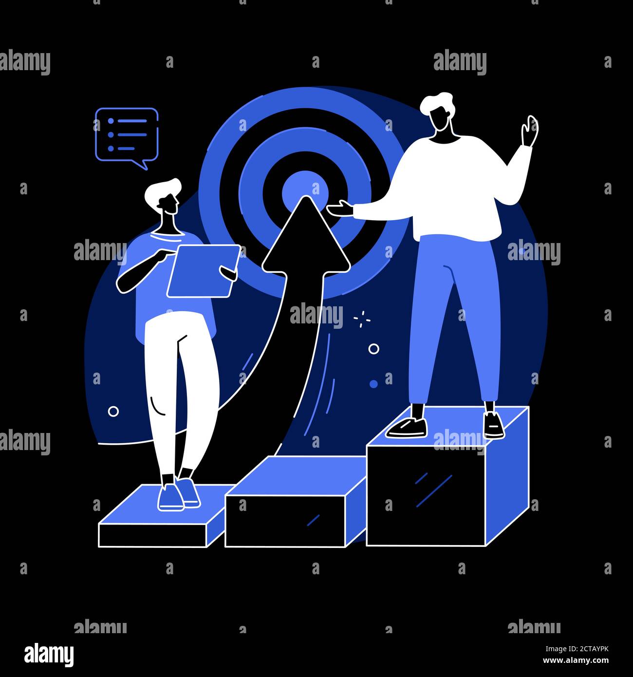 Business leadership abstract concept vector illustration Stock Vector ...
