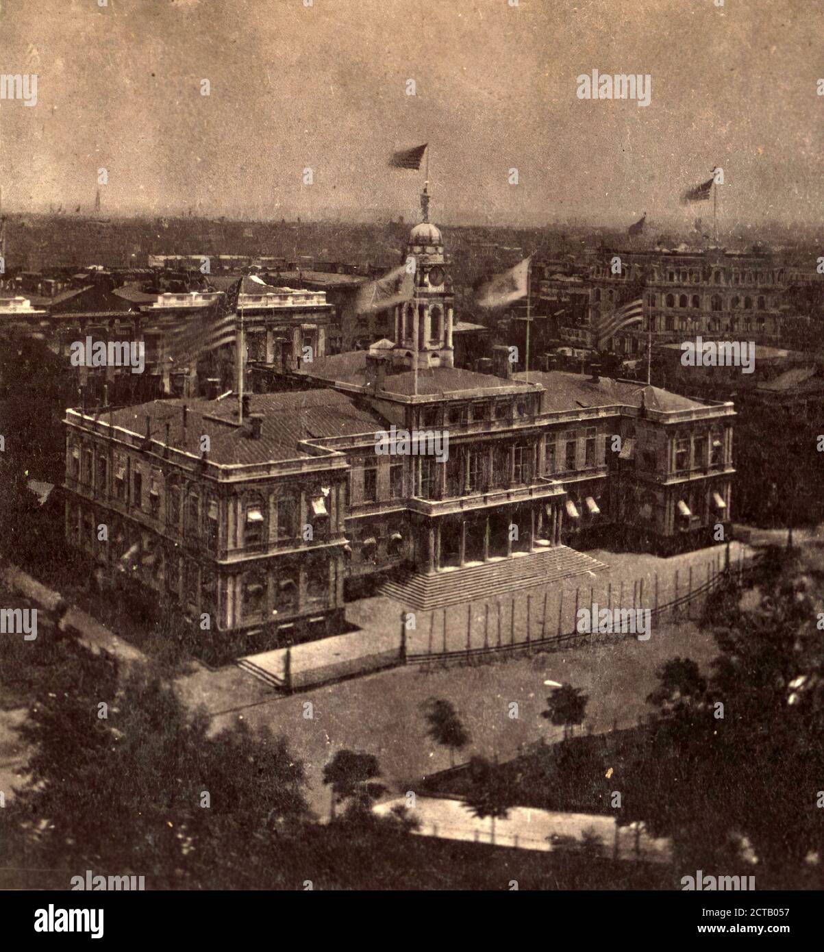 City Hall, N.Y., 1865?-1925, New York (State), New York (N.Y.), New ...