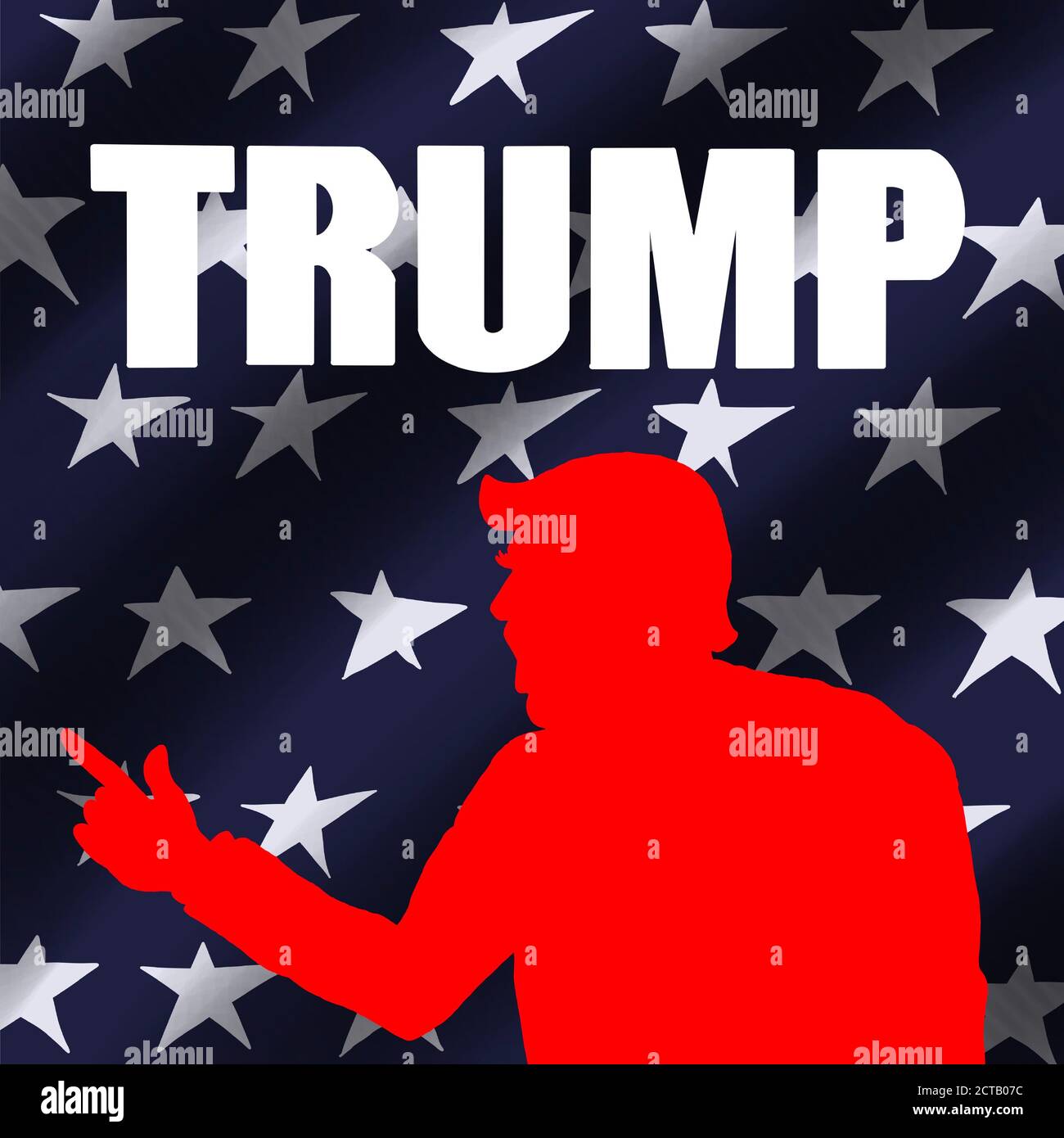 Black Silhouette Of President Donald Trump High Resolution Stock ...
