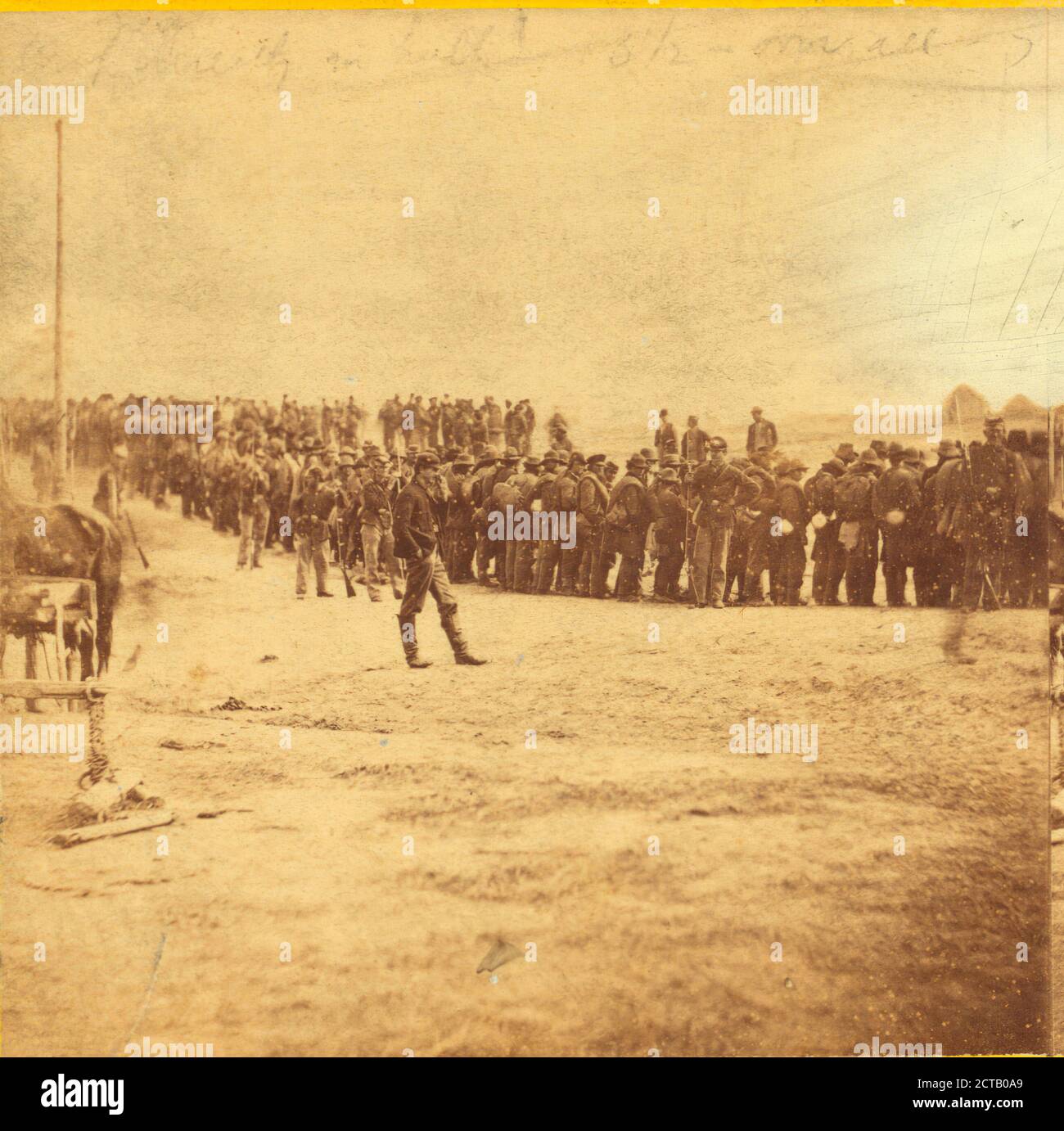 Union picket line in front of the rebel Fort Mahone, called by the ...