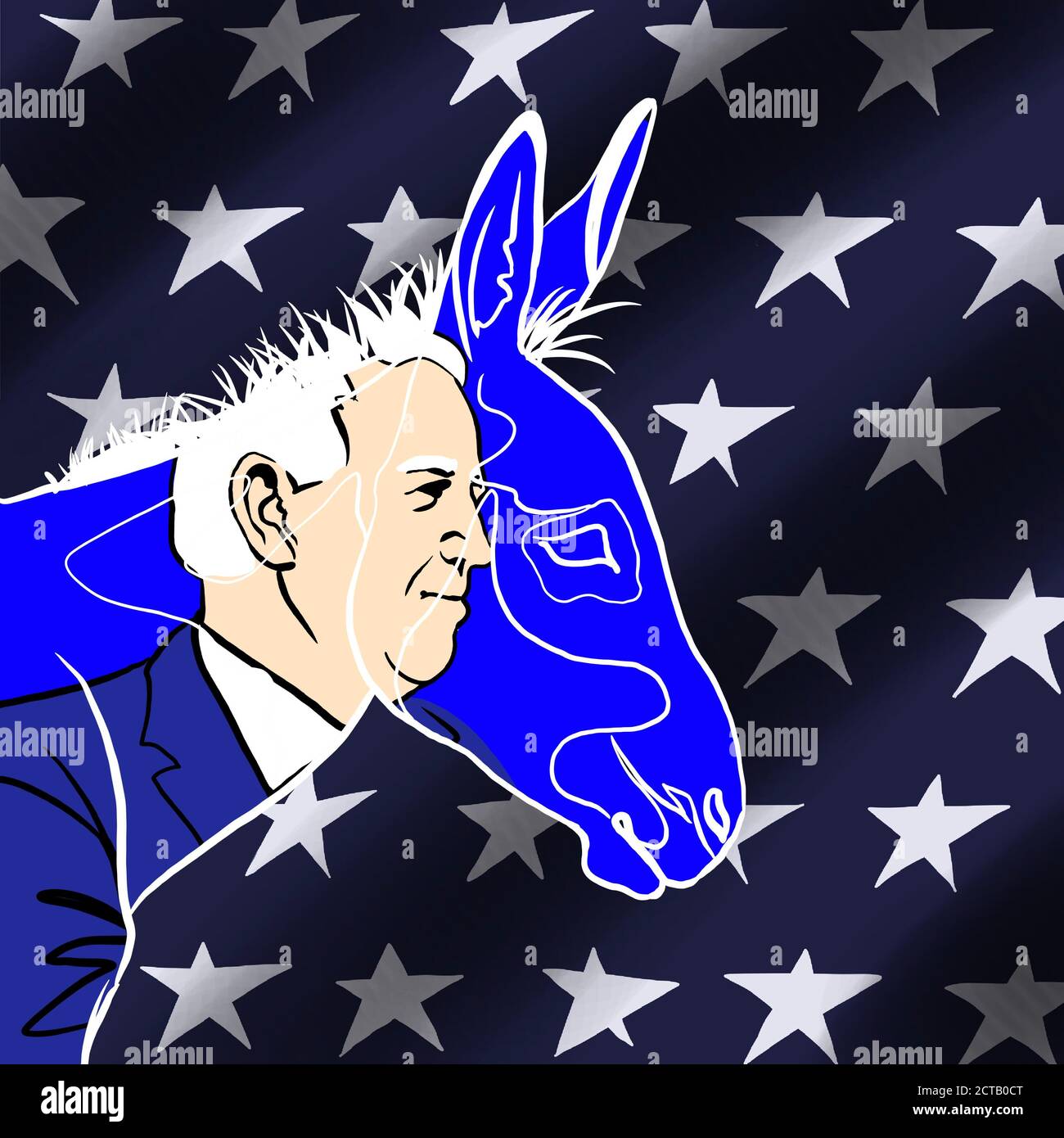 Joe biden cartoon hi-res stock photography and images - Alamy