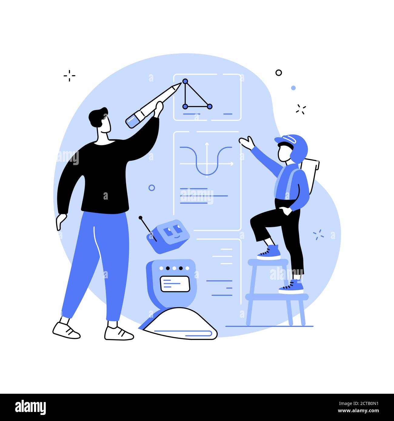 Engineering for kids abstract concept vector illustration Stock Vector ...