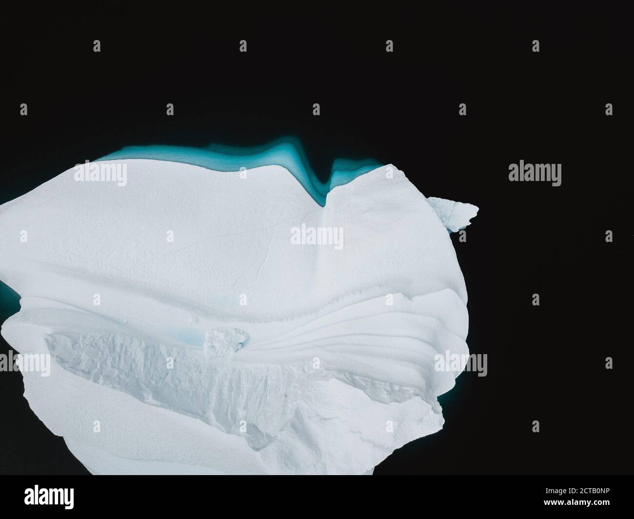 Aerial view of icebergs in the Arctic Stock Photo - Alamy
