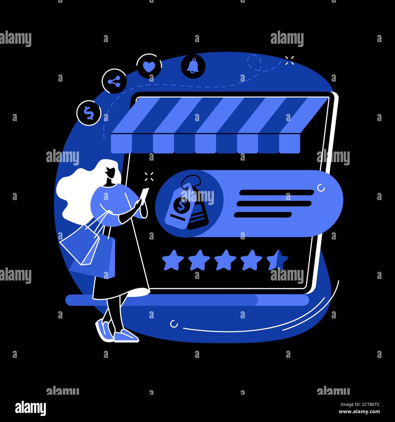 Smart retail abstract concept vector illustration Stock Vector Image ...