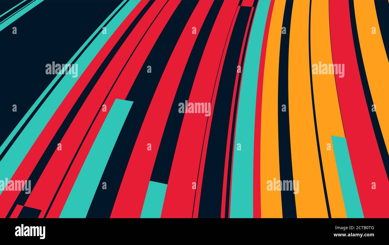 vector illustration of an abstract background with colorful lines Stock ...
