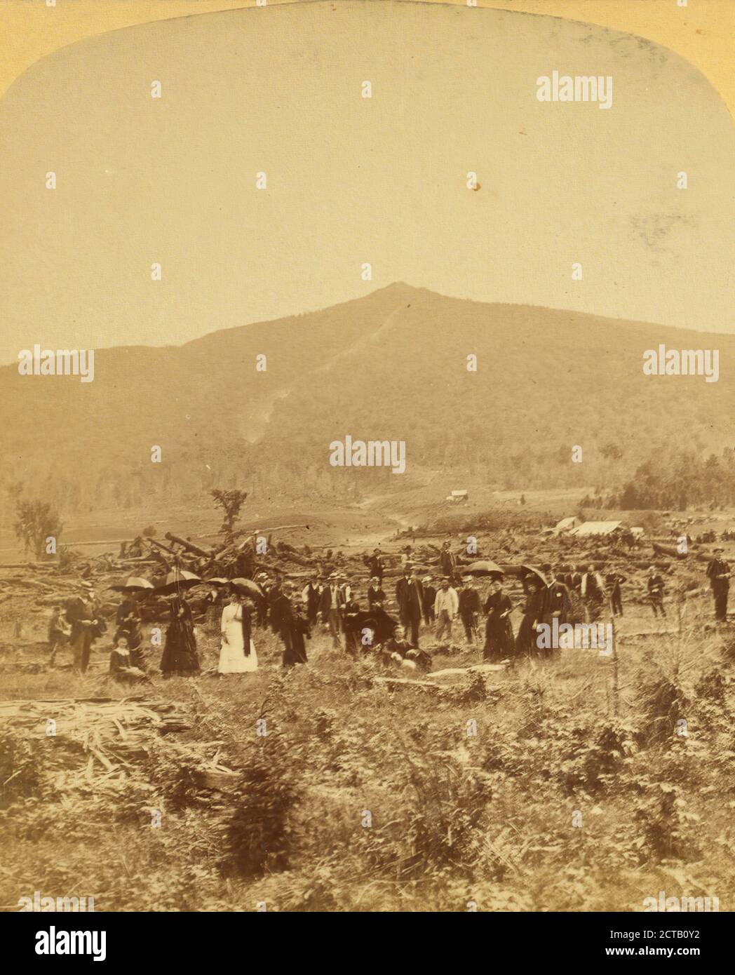 Owl's Head Slide, July 10th, 1885, Jefferson, N.H., Littleton View Co ...