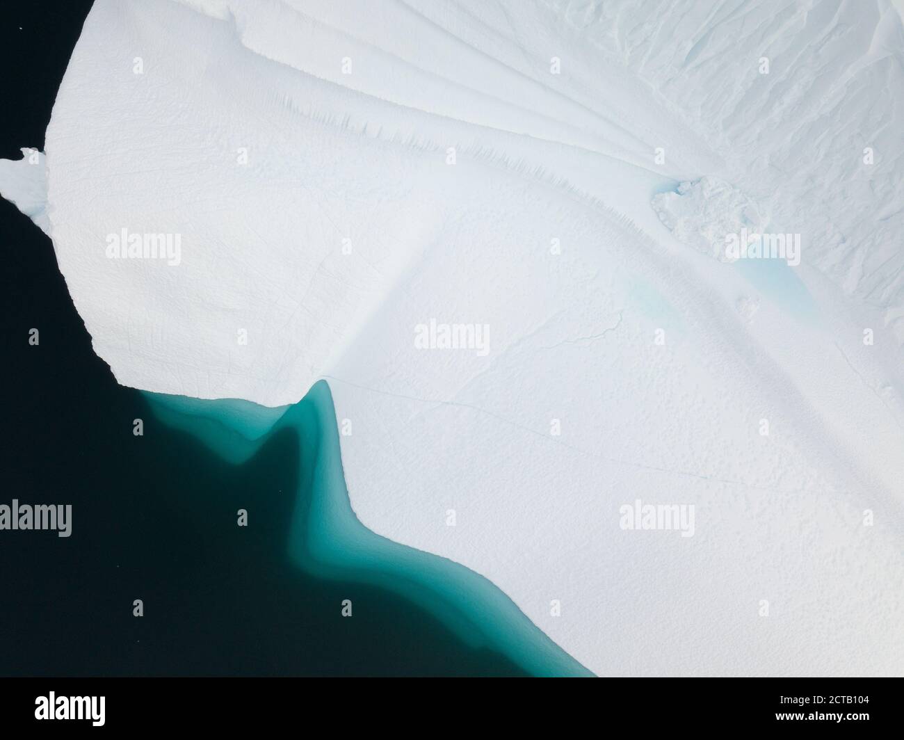 Aerial view of icebergs in the Arctic Stock Photo - Alamy