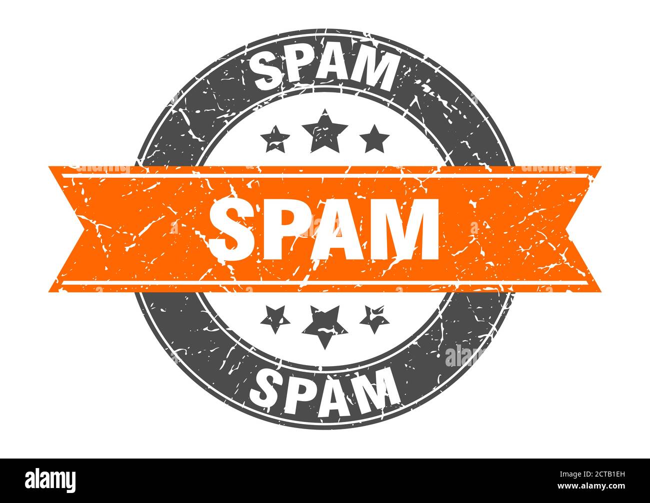 spam round stamp with ribbon. sign. label Stock Vector Image & Art - Alamy