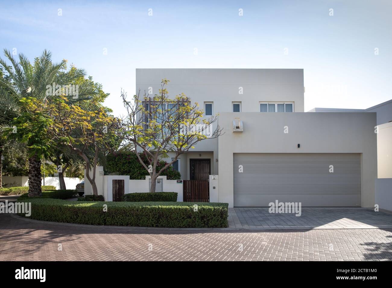Villa with garage in compound. Al Mouj, The Wave, Muscat, Oman Stock ...