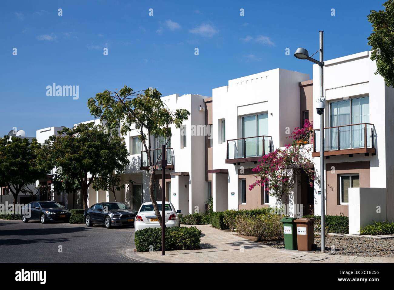 Townhouses in Al Mouj, The Wave, Muscat, Sultanate of Oman Stock Photo ...