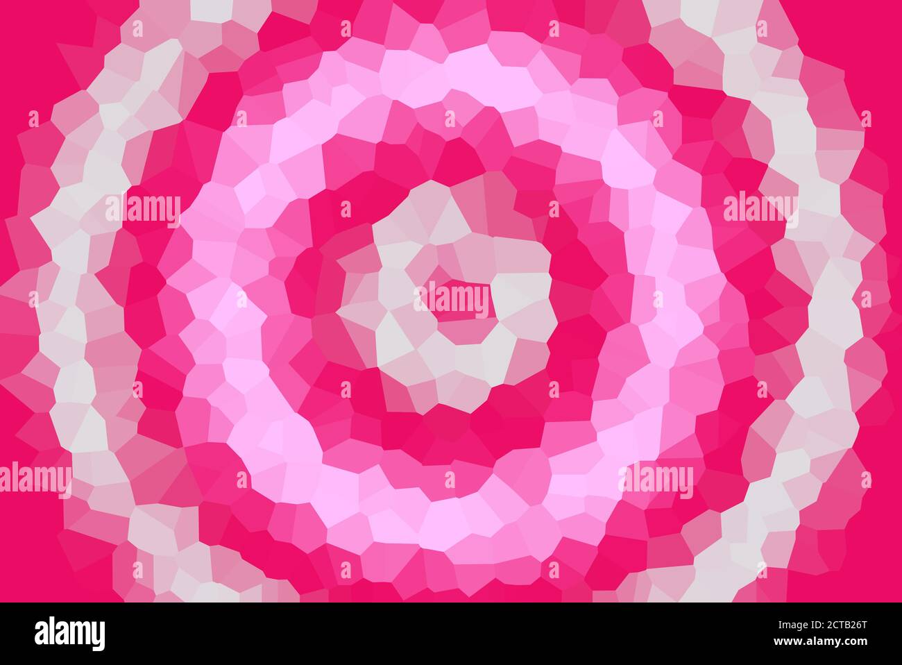 Beautiful Pink & White Circular Smooth Low Poly Gradient Crystallize ...