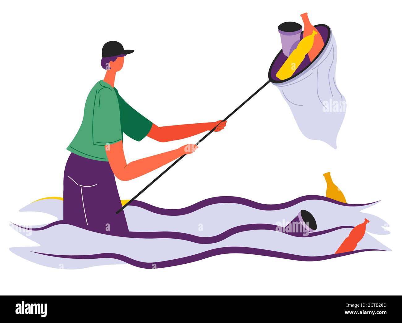 Collecting waters Stock Vector Images - Alamy