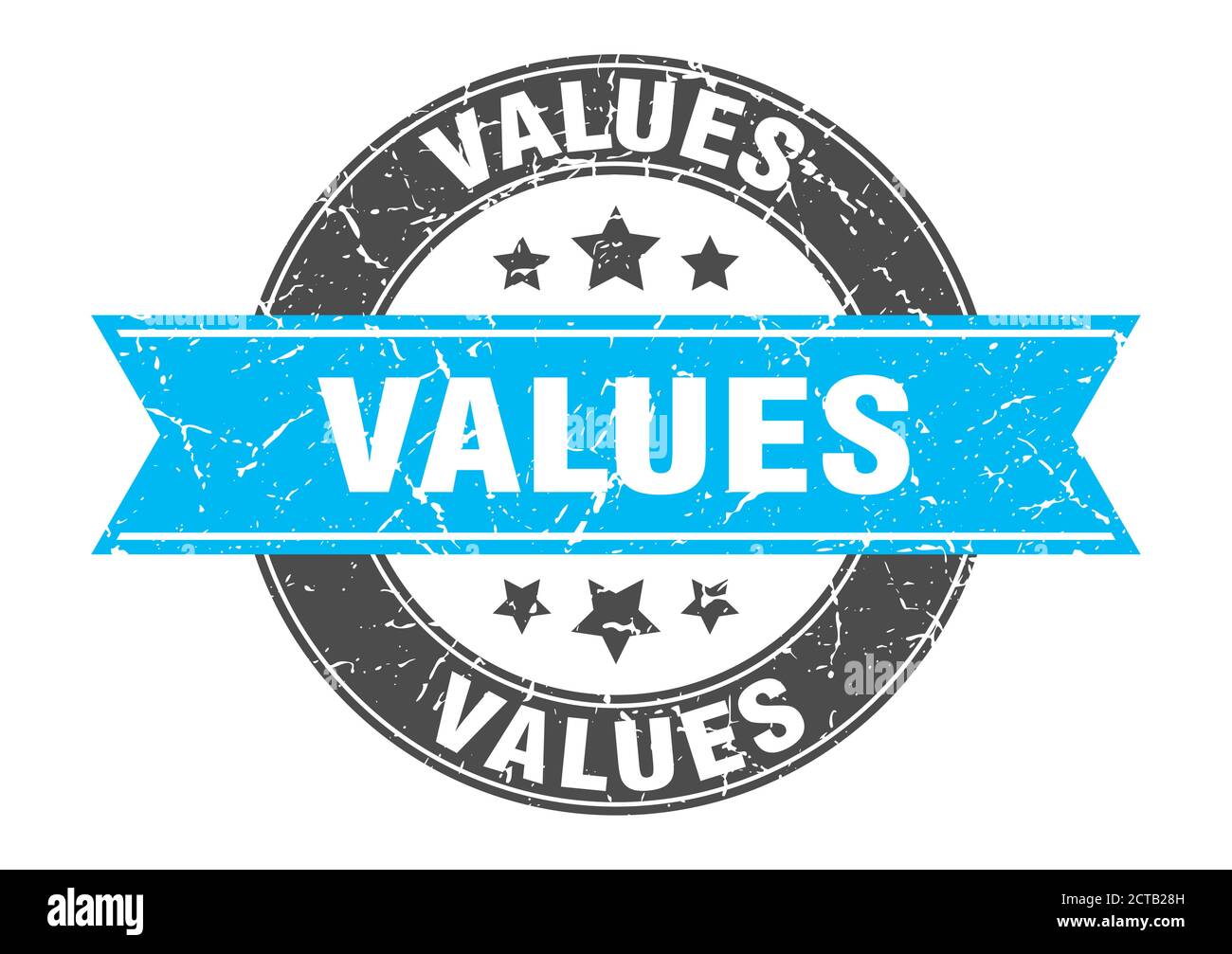 values round stamp with ribbon. sign. label Stock Vector Image & Art ...