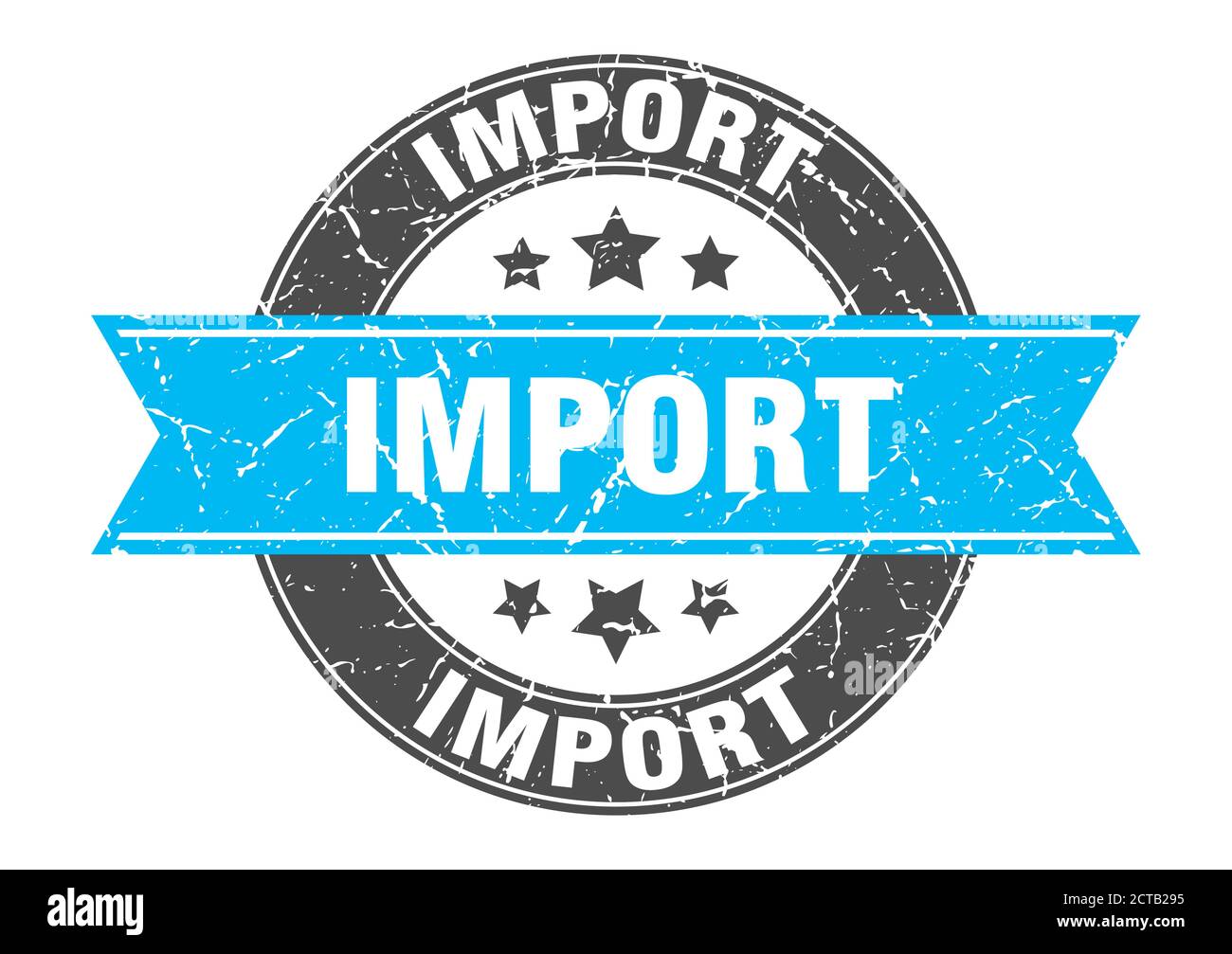 import round stamp with ribbon. sign. label Stock Vector Image & Art ...