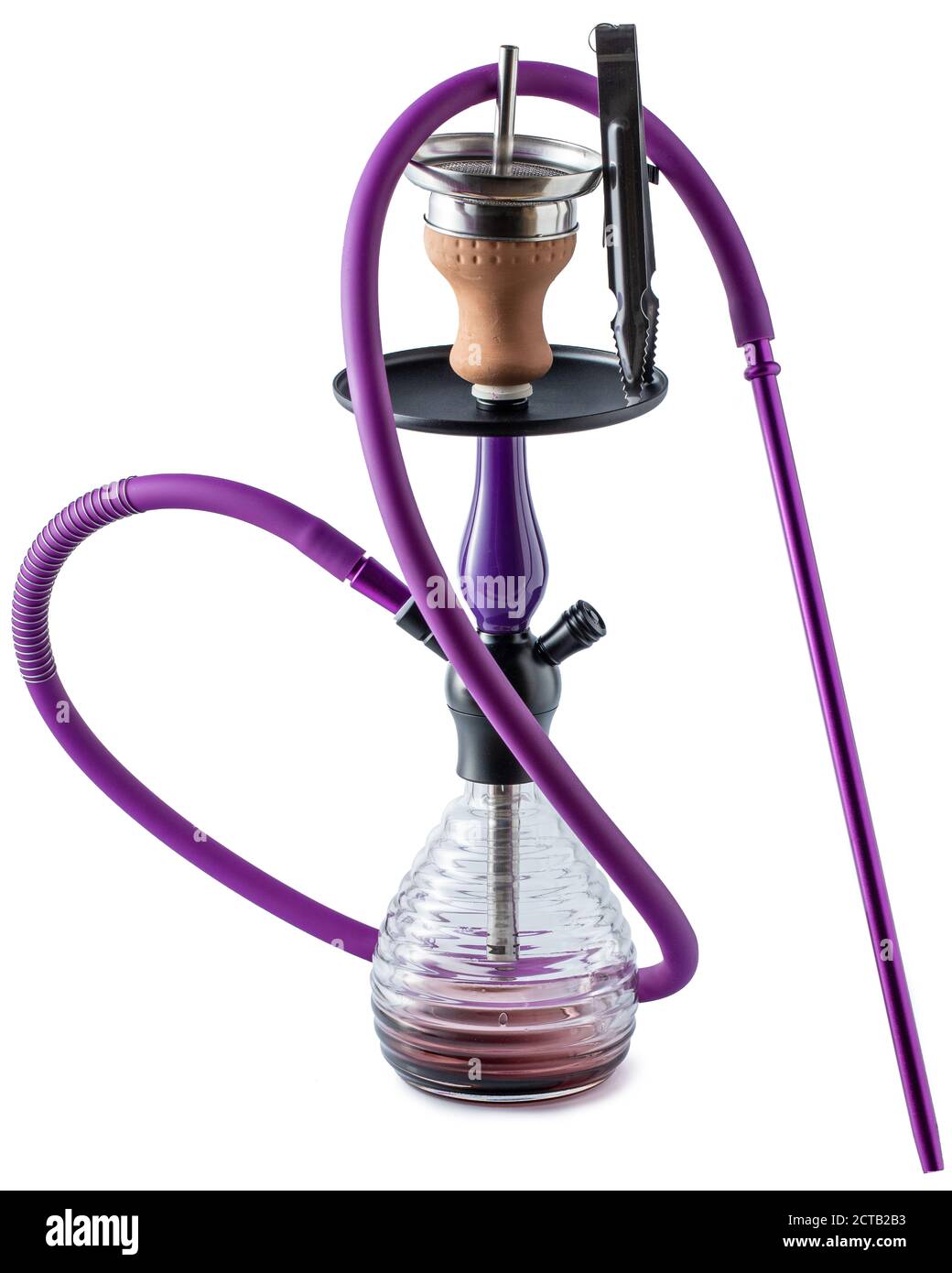 Isolated hookah or water pipe with hose Stock Photo - Alamy