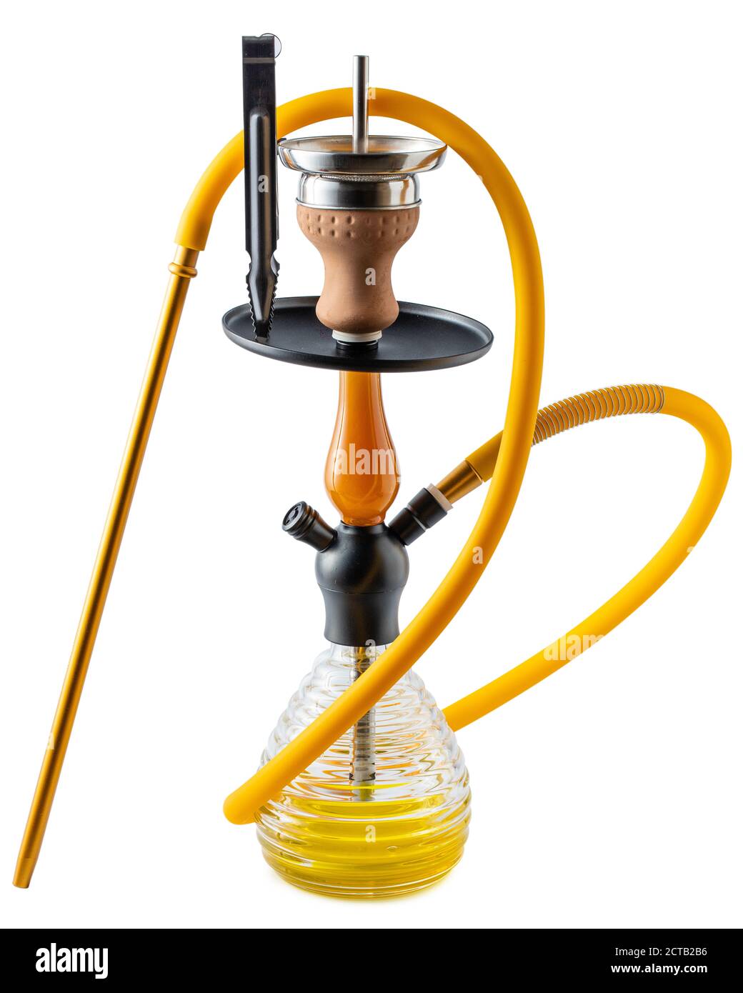 Isolated hookah or water pipe with hose Stock Photo - Alamy