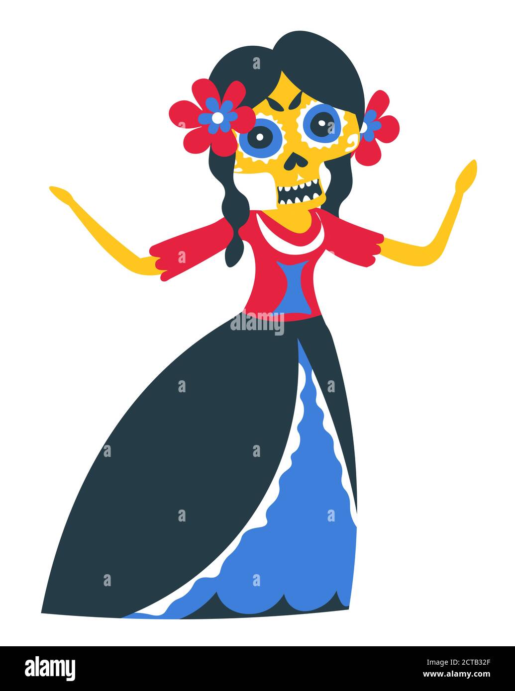 Day dead illustration skull mariachi hi-res stock photography and ...
