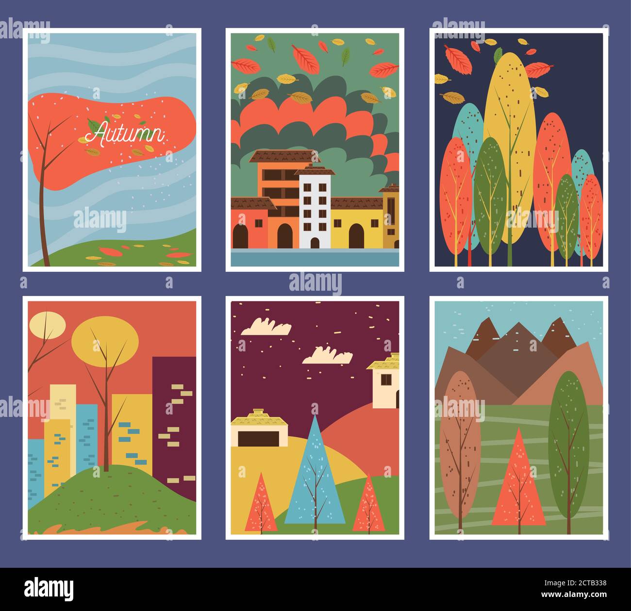 Autumn leaves design, season nature ornament garden decoration and ...