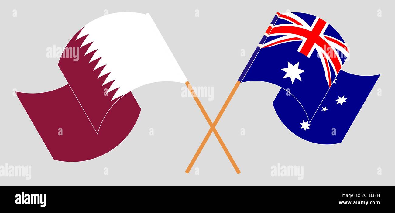 Crossed flags of australia hi-res stock photography and images - Alamy