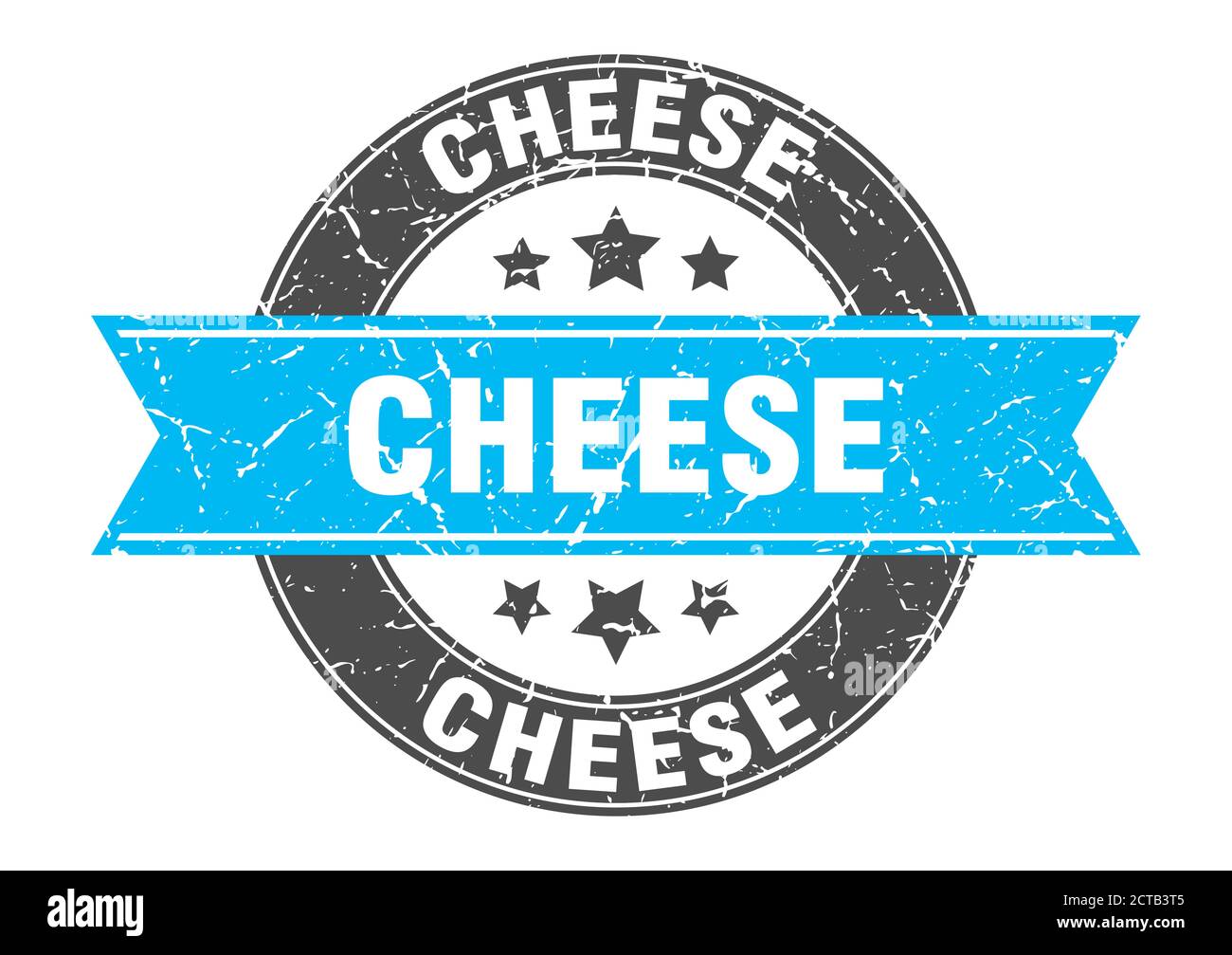 cheese round stamp with ribbon. sign. label Stock Vector Image & Art ...