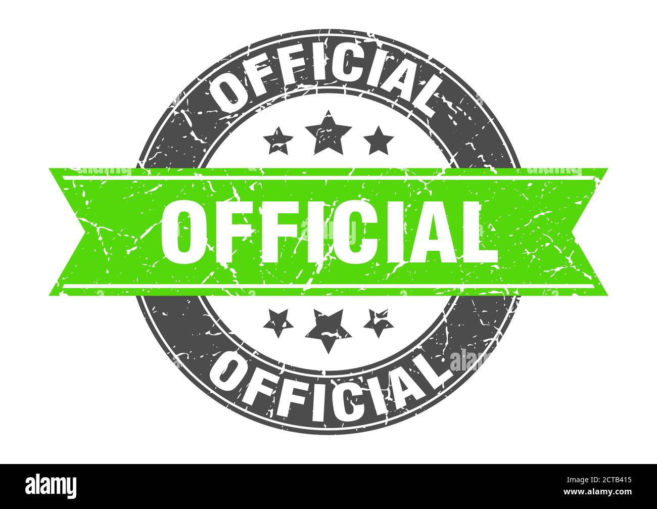 official round stamp with ribbon. sign. label Stock Vector Image & Art ...