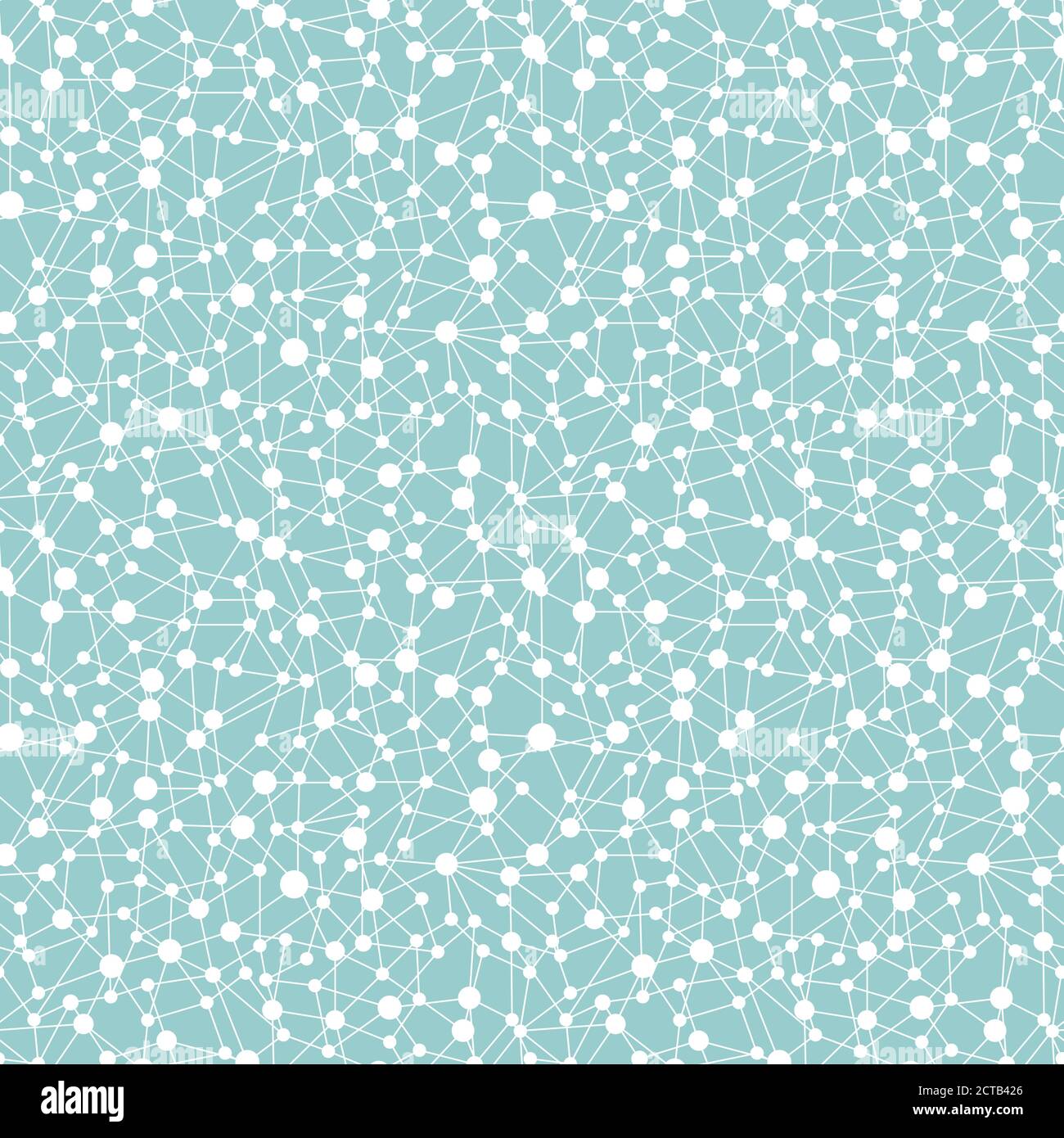 Neural Network Seamless Pattern Neural Network Of Nodes And