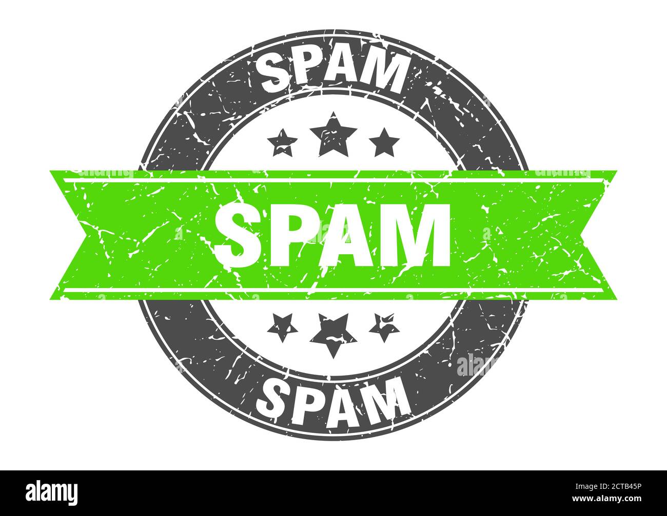 spam round stamp with ribbon. sign. label Stock Vector Image & Art - Alamy
