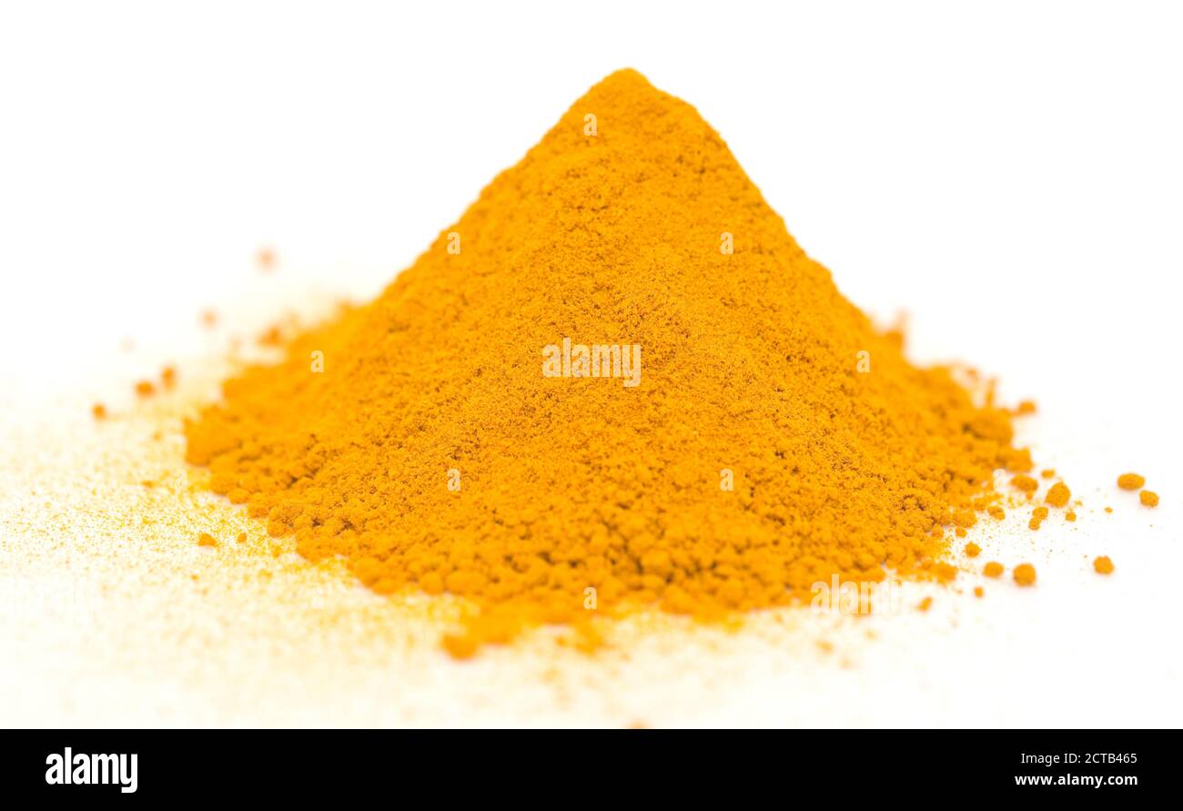 Turmeric isolated on white background Stock Photo - Alamy